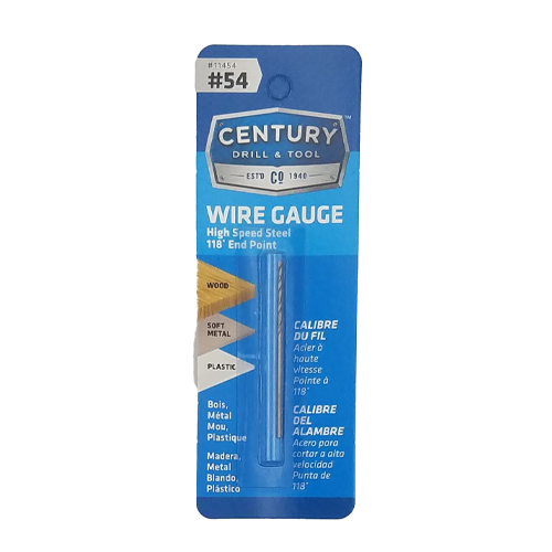 Century Drill and Tool 11454 #54 Wire Gauge Drill Bit – CBM Tools