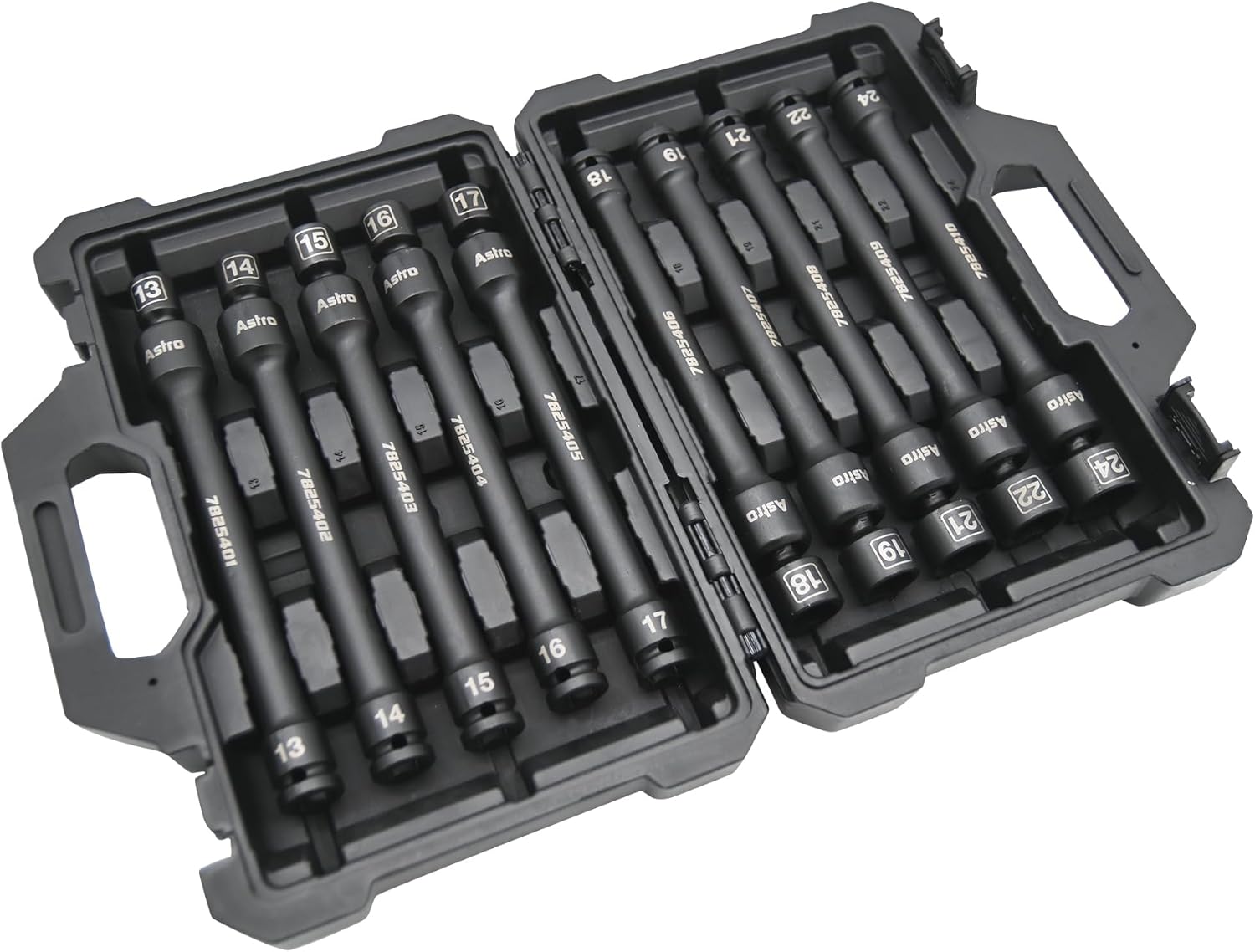 78254 10pc 1/2" Drive 6Pt Pinless Universal Torque-Saver Impact Extens ...