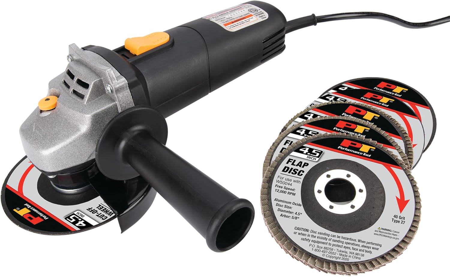 Performance Tool W50044 4-1/2" Angle Grinder – CBM Tools