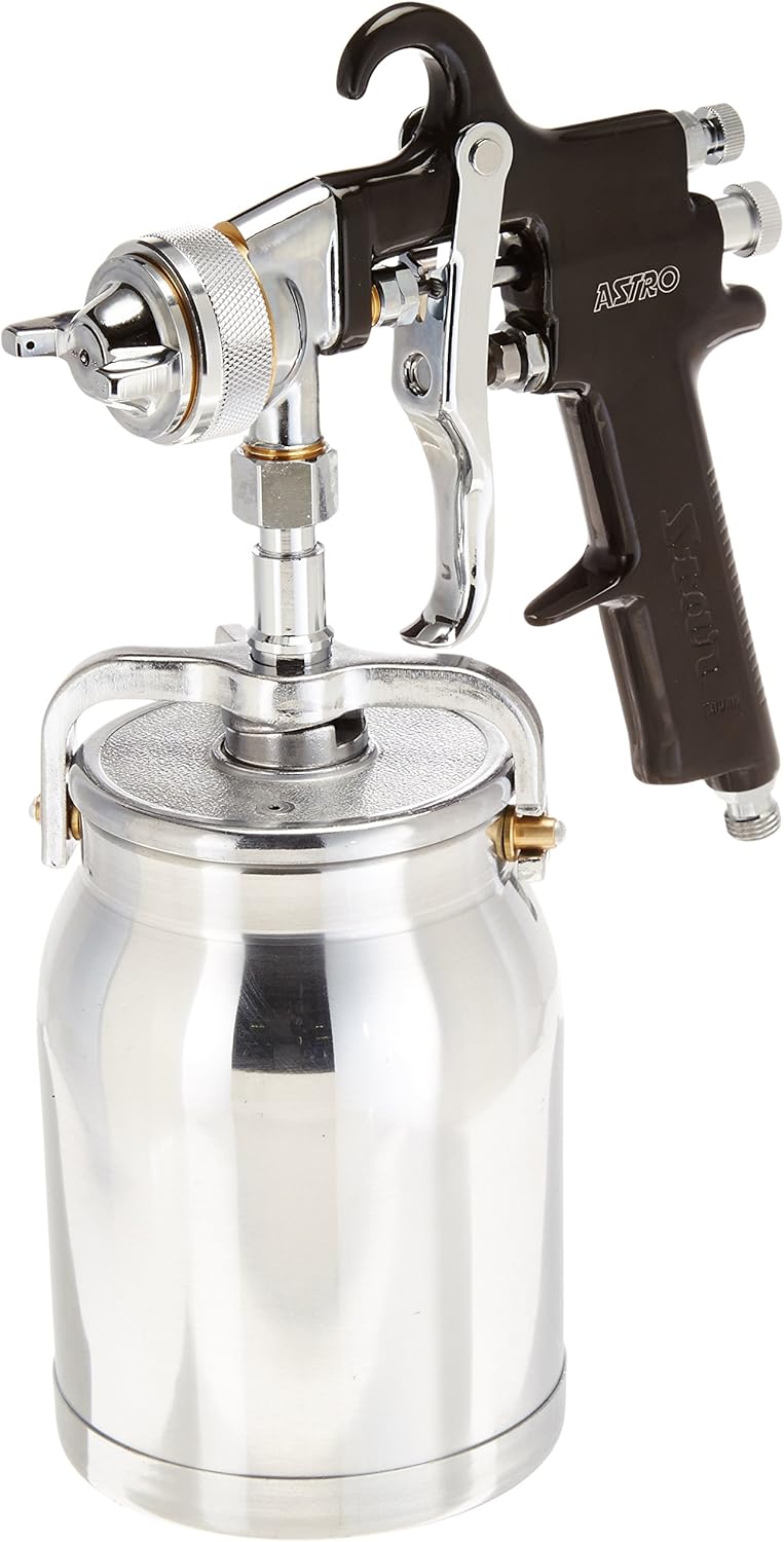 Astro Pneumatic Tool Tool AS7SP Spray Gun with Cup - Black Handle - 1 ...