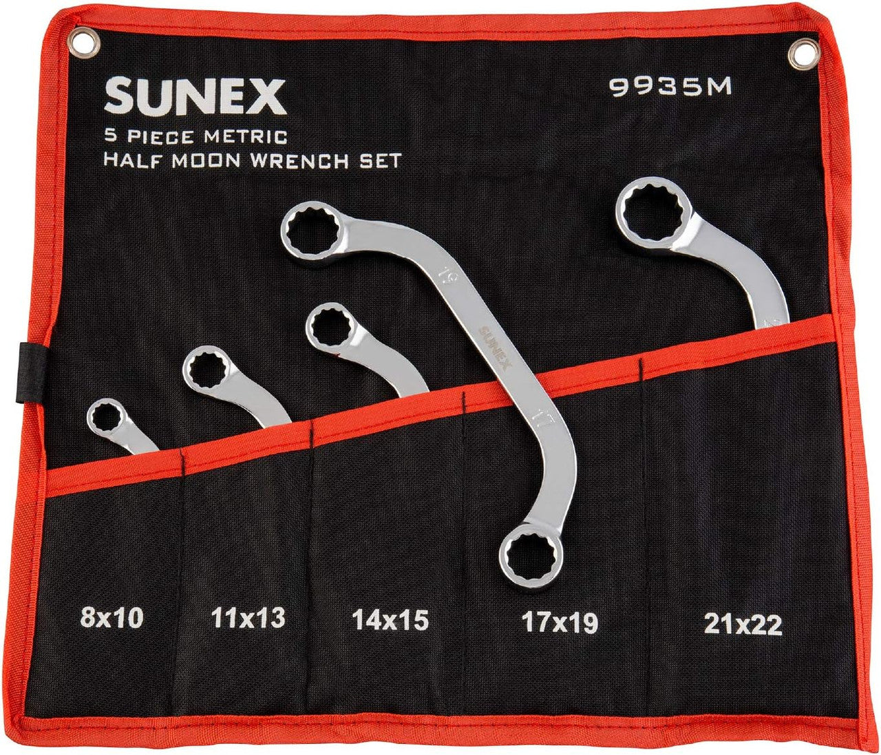 Sunex 9935M 5PC METRIC FULL POLISH HALF MOON BOX WRENCH SET – CBM Tools
