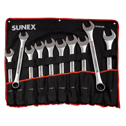 Sunex 97010A 10-piece 1-5/16" to 2" 12-Point Straight Head Raised Pane ...
