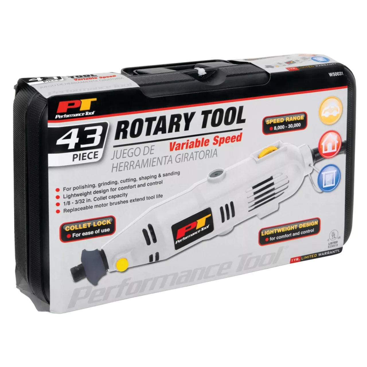 Performance Tool W50031 43 Piece Rotary Tool Kit – CBM Tools