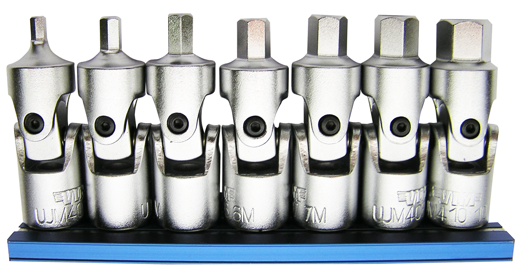 VIM UJM400 Universal Joint Stubby Metric Hex Driver Set, 7 pc 3MM thru ...