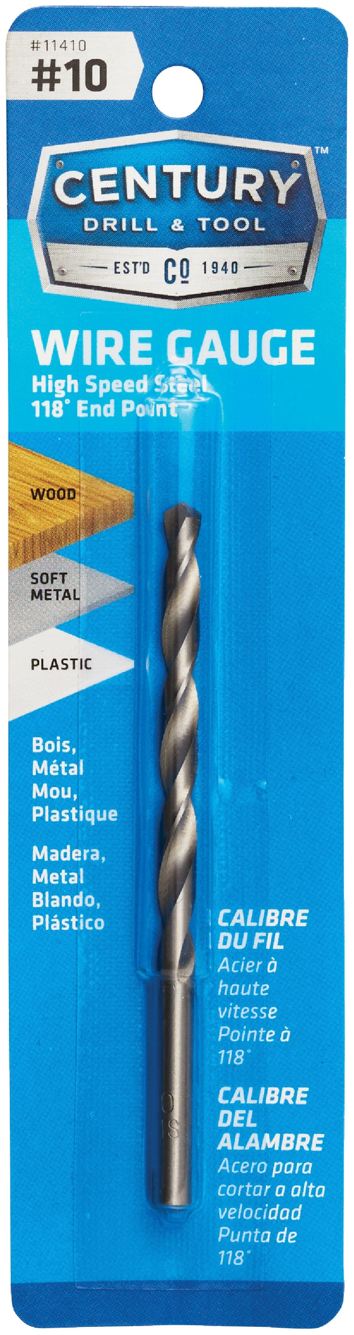 Century Drill and Tool 11410 #10 Wire Gauge Drill Bit – CBM Tools