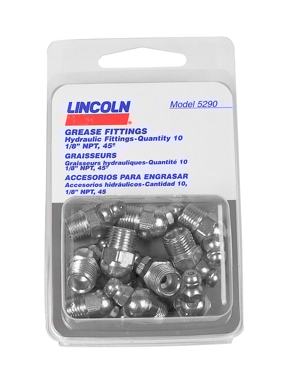 Lincoln Lubrication 5290 1/8" Pipe Thread FTG 45 Angle Grease Fitting ...